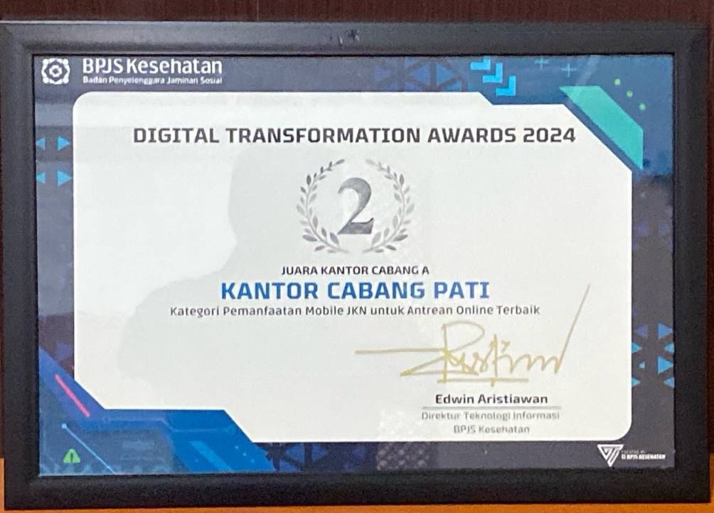 BPJS Kesehatan Raih Penghargaan Transformasi Digital Terbaik 2024 – Radio PASFM PATI